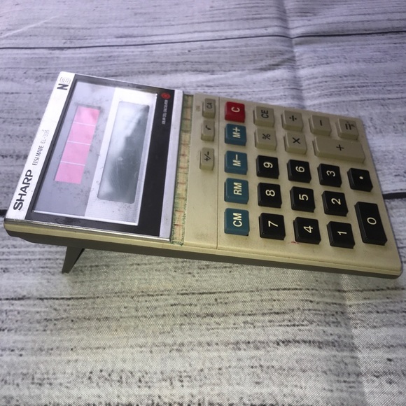 Sharp | Other | Vintage Sharp Calculator El335s Elsi Mate N8 Solar ...